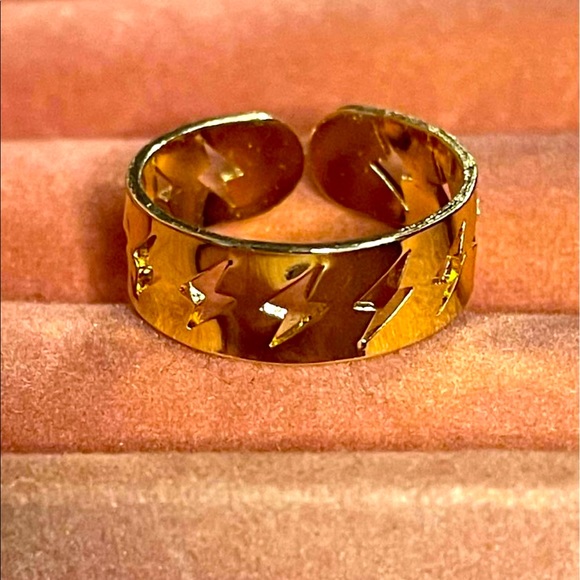Jewelry | Golden Lightning Ring Harry Potter Themed | Poshmark